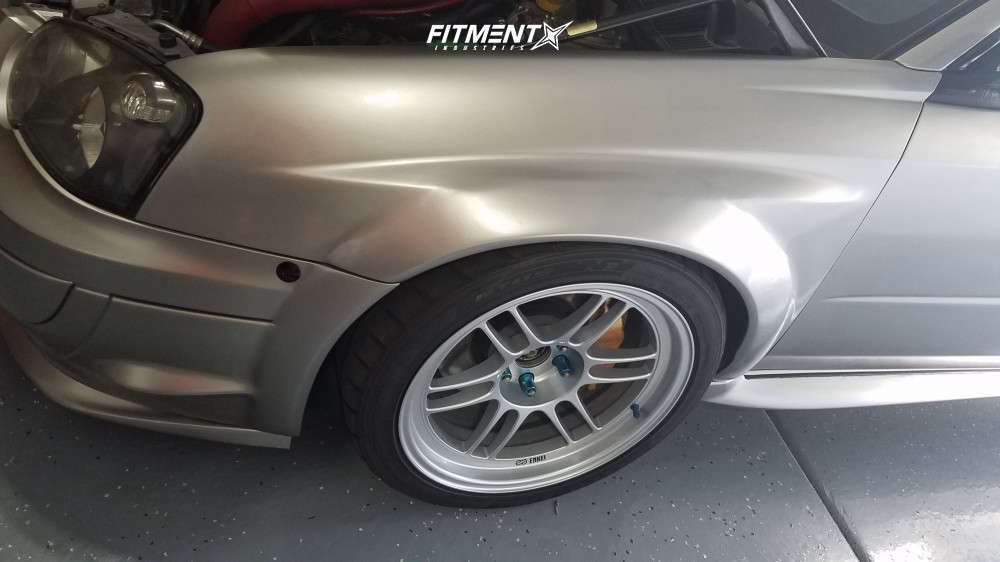 2005 Subaru Impreza WRX STI with 18x9.5 Enkei Rpf1 and Nitto 265x35 on ...