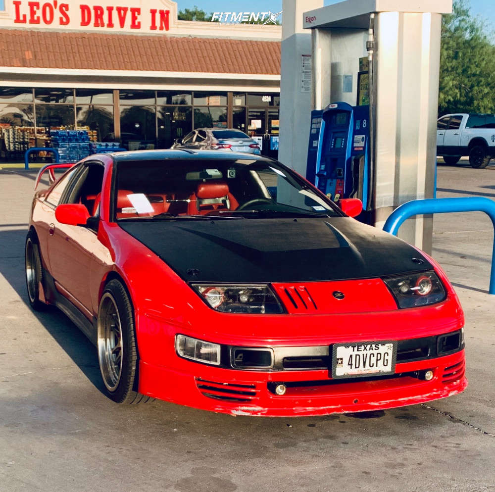 1995 Nissan 300ZX 2 2 with 18x9.5 Cosmis Racing Xt-206r and Pirelli ...