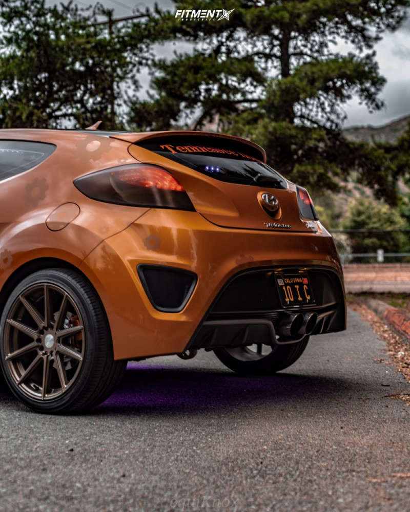 2016 Hyundai Veloster Turbo with 18x8.5 F1R F27 and Nitto 215x40 on ...