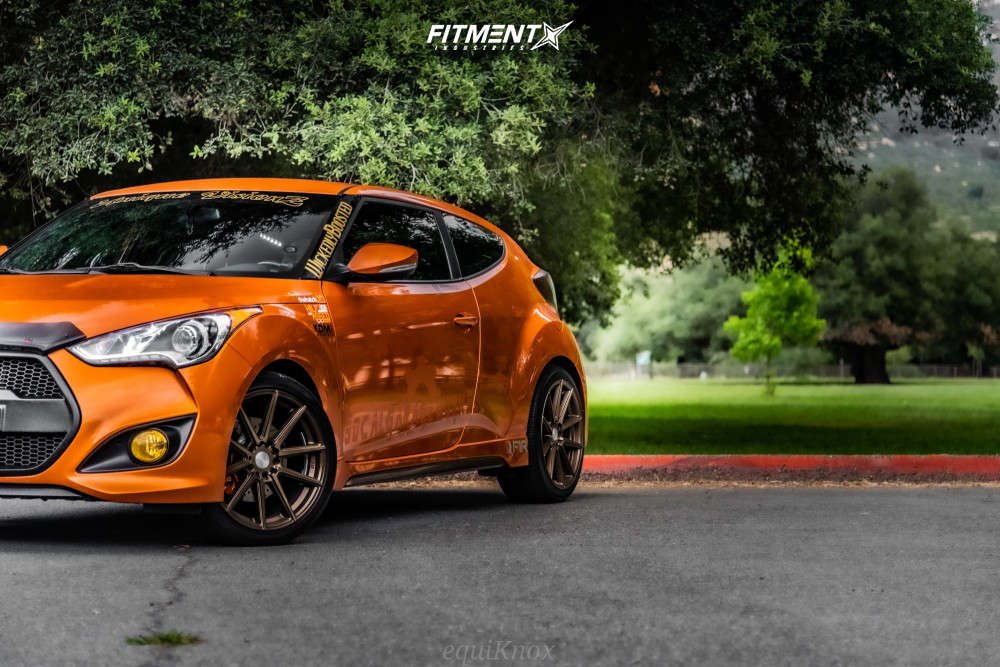 2016 Hyundai Veloster Turbo with 18x8.5 F1R F27 and Nitto 215x40 on ...