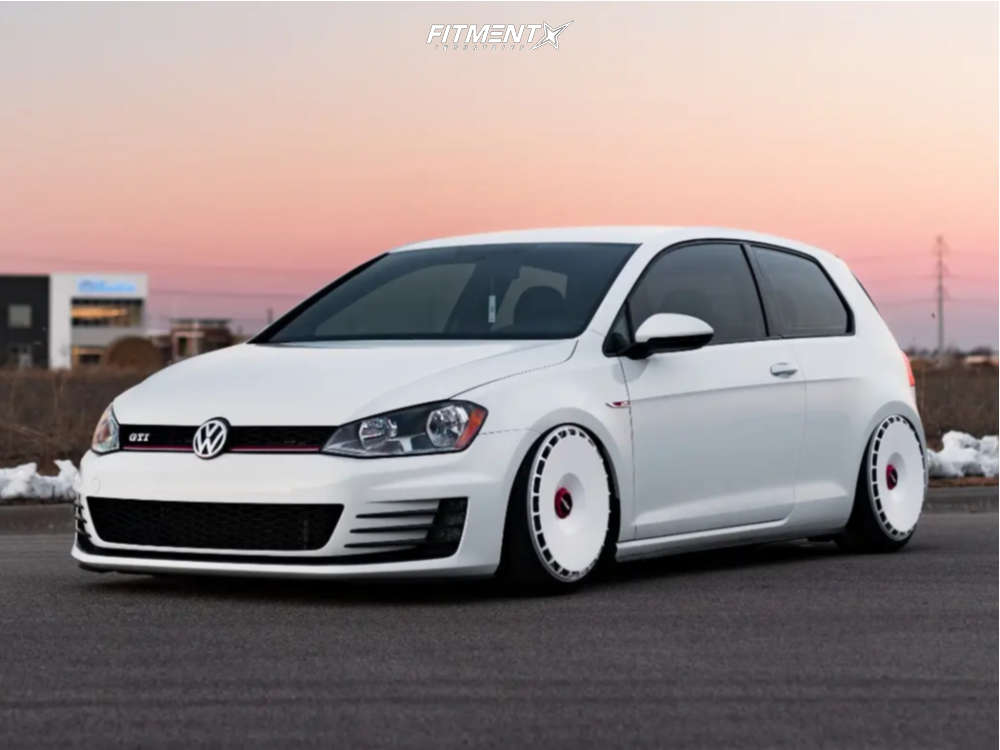 2016 Volkswagen GTI S with 19x8.5 Rotiform Rse and Nitto 215x35 on Air ...