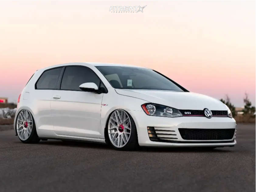 2016 Volkswagen GTI S with 19x8.5 Rotiform Rse and Nitto 215x35 on Air ...