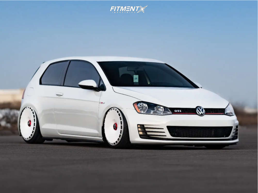 2016 Volkswagen GTI S with 19x8.5 Rotiform Rse and Nitto 215x35 on Air ...