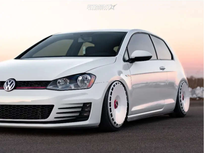 2016 Volkswagen GTI S with 19x8.5 Rotiform Rse and Nitto 215x35 on Air ...