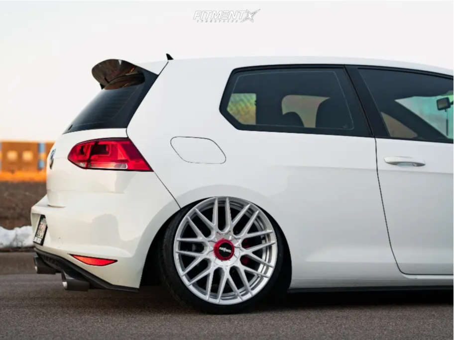2016 Volkswagen GTI S with 19x8.5 Rotiform Rse and Nitto 215x35 on Air ...