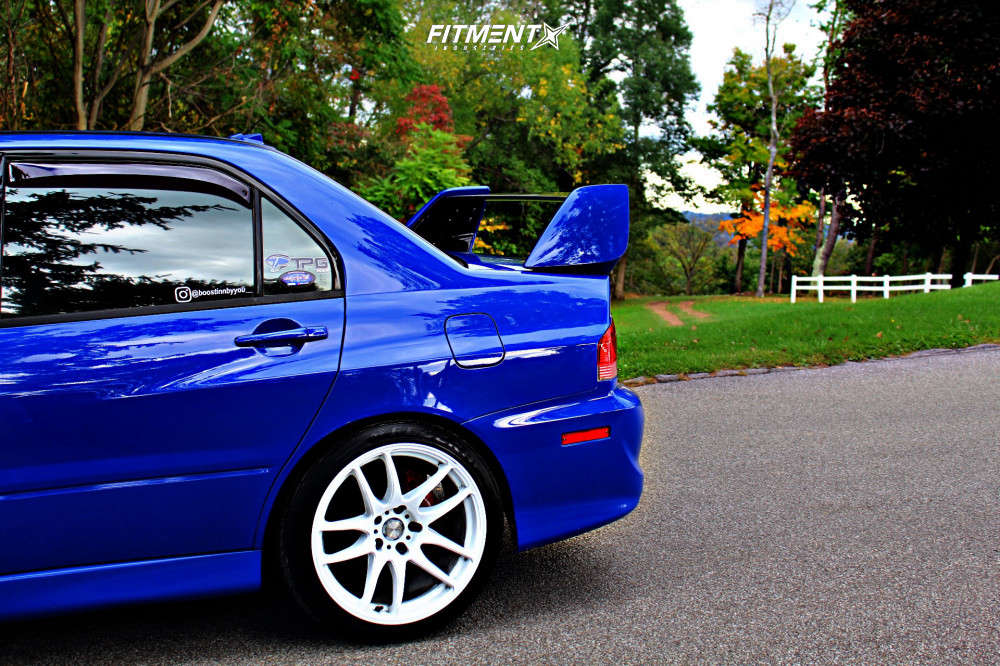 2003 Mitsubishi Lancer Evolution with 18x9.5 ESR SR08 and Federal ...