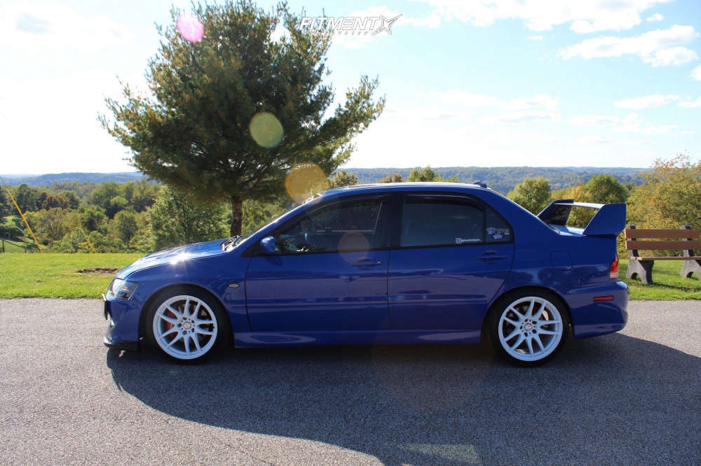 2003 Mitsubishi Lancer Evolution with 18x9.5 ESR SR08 and Federal ...