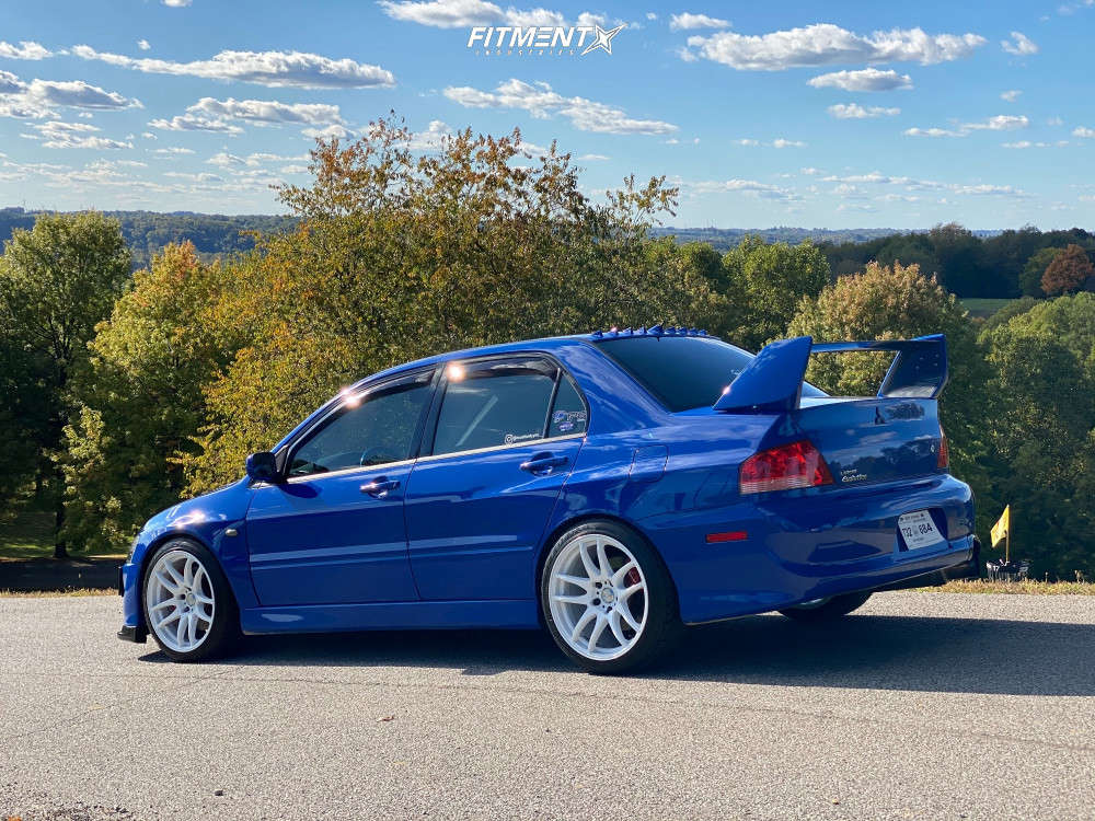 2003 Mitsubishi Lancer Evolution with 18x9.5 ESR SR08 and Federal ...