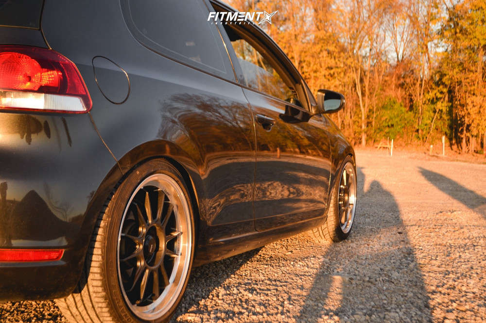 2013 Volkswagen GTI Base with 18x8.5 Konig Hypergram and Dunlop 225x40 ...