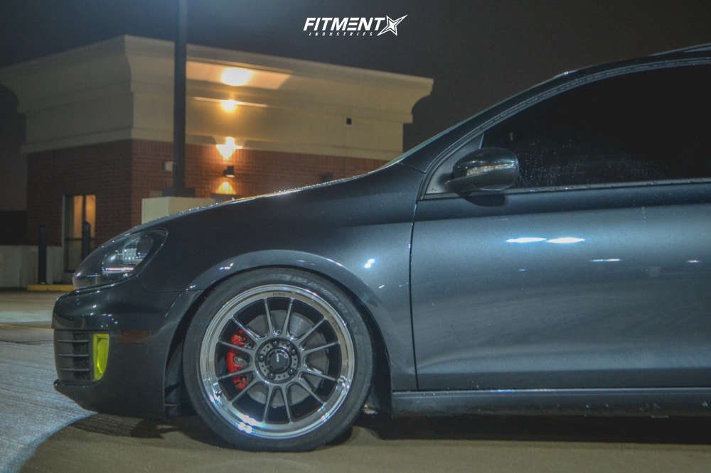 2013 Volkswagen GTI Base with 18x8.5 Konig Hypergram and Dunlop 225x40 ...