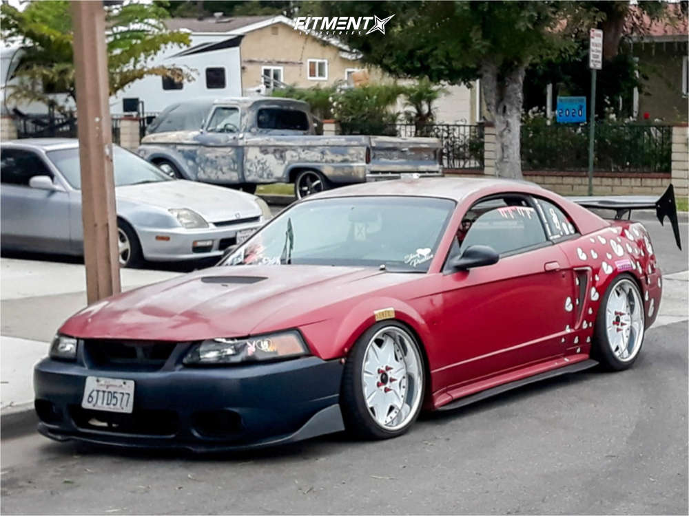 Stanced 2000 Mustang 2000 Ford Mustang GT Two Tone Terror