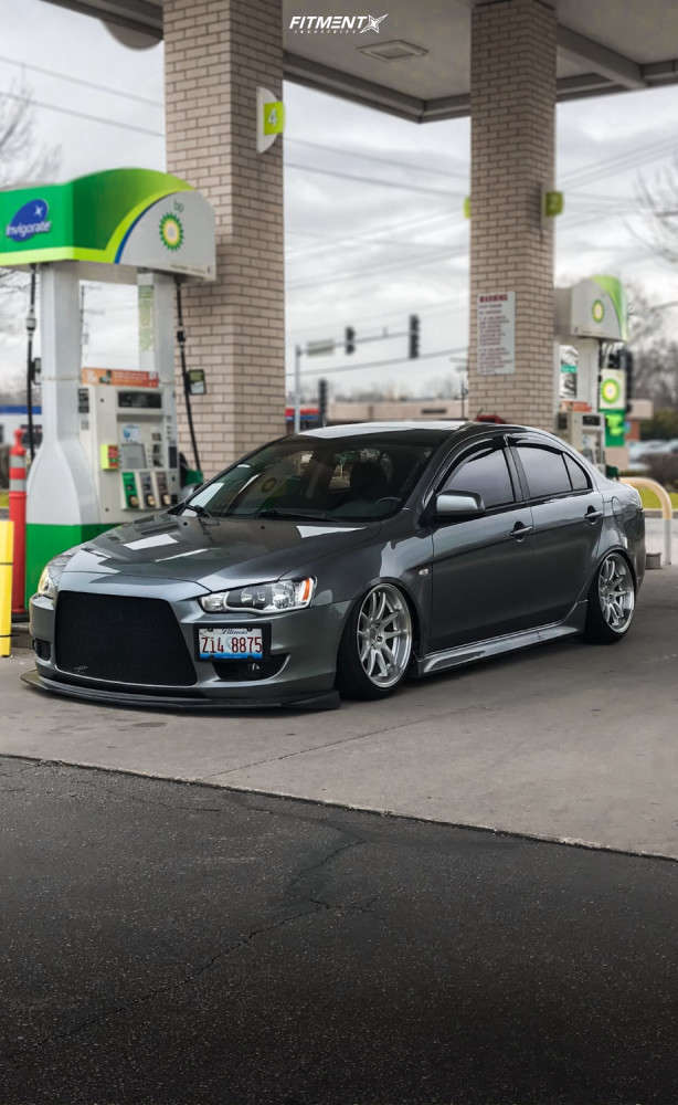 2012 Mitsubishi Lancer ES with 18x9.5 Aodhan Ds02 and Continental ...