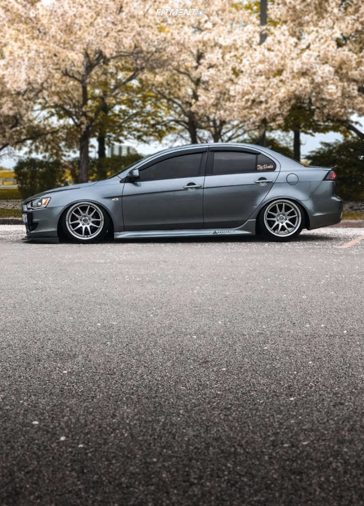 2012 Mitsubishi Lancer ES with 18x9.5 Aodhan Ds02 and Continental ...