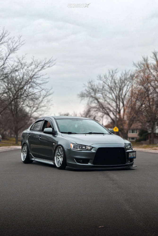 2012 Mitsubishi Lancer ES with 18x9.5 Aodhan Ds02 and Continental ...