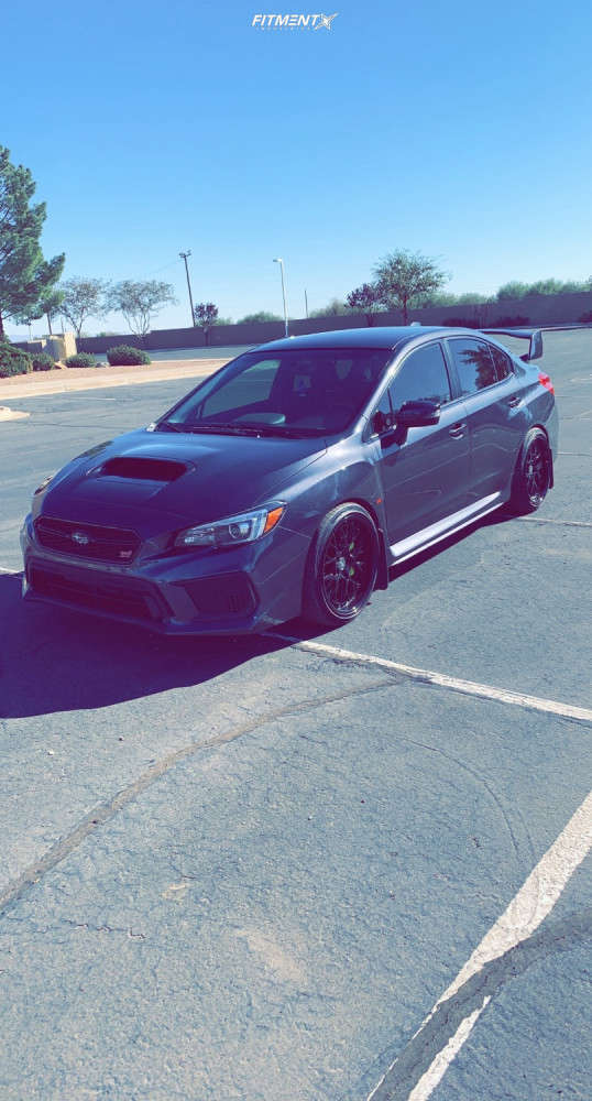 2018 Subaru WRX STI Base with 19x9.5 ESR Cs11 and Yokohama 245x35 on ...