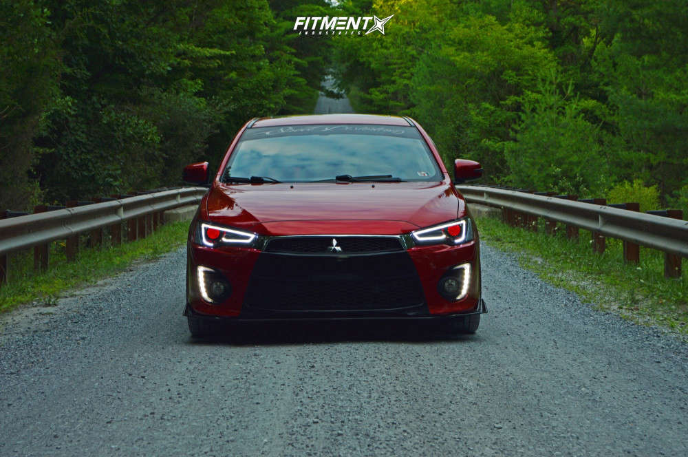 2016 Mitsubishi Lancer GT with 18x8.5 F1R F29 and Cooper 235x45 on ...