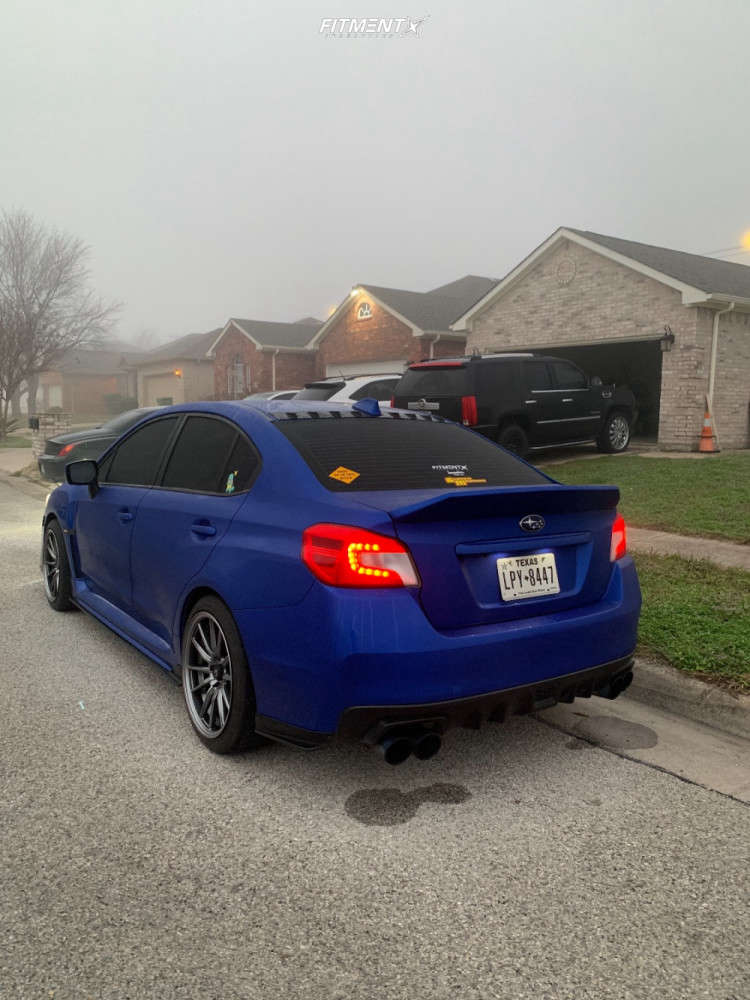 2015 Subaru WRX Premium with 18x9.5 Cosmis Racing R1 and Federal 235x40 ...