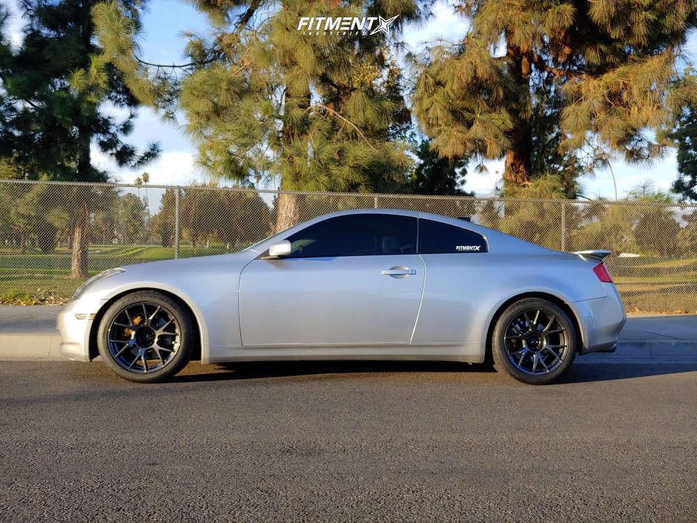 2003 INFINITI G35 Base with 18x9.5 Konig Ampliform and Continental ...