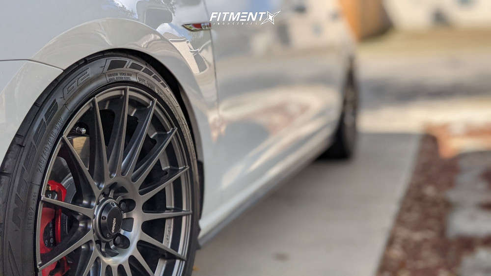 2017 Volkswagen GTI S with 18x9 Konig Rennform and Nitto 245x40 on ...