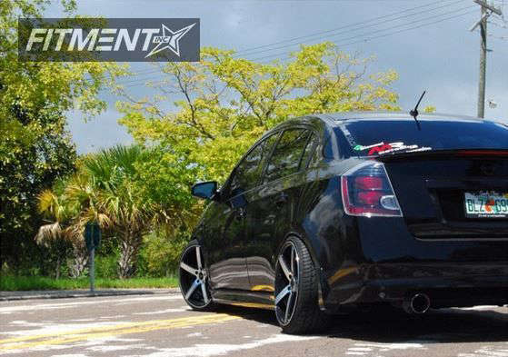 2012 Nissan Sentra SE-R with 18x8.5 Traklite Trak-k and Achilles 215x35 ...