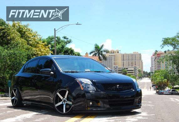 2012 Nissan Sentra SE-R with 18x8.5 Traklite Trak-k and Achilles 215x35 ...