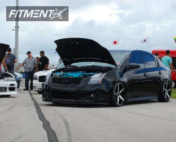 2012 Nissan Sentra SE-R with 18x8.5 Traklite Trak-k and Achilles 215x35 ...