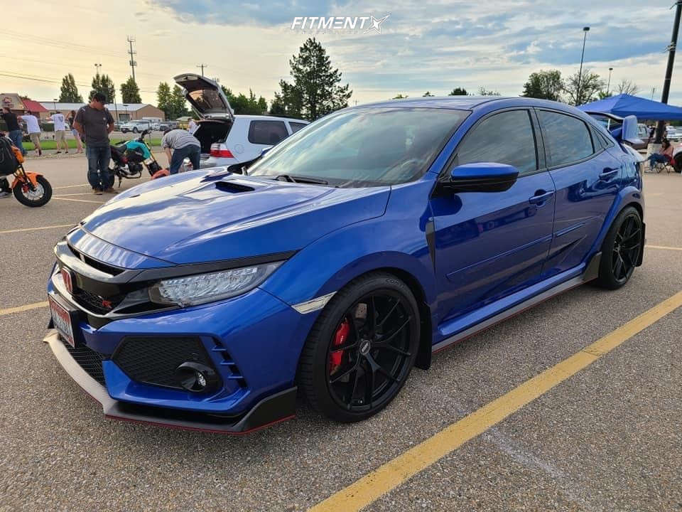 2018 Honda Civic Type R with 19x9.5 ESR Rf2 and Continental 255x35 on Stock Suspension | 1362017 ...