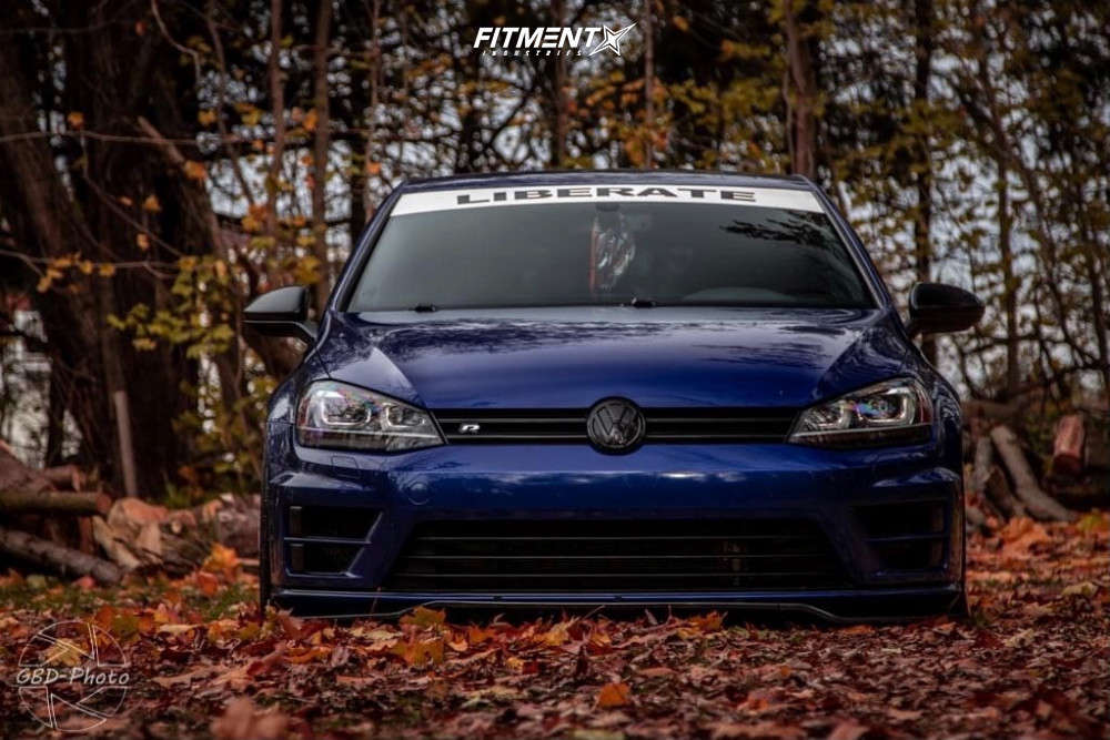 2016 Volkswagen Golf R Base with 19x8.5 BBS Lm and Ovation 215x35 on ...
