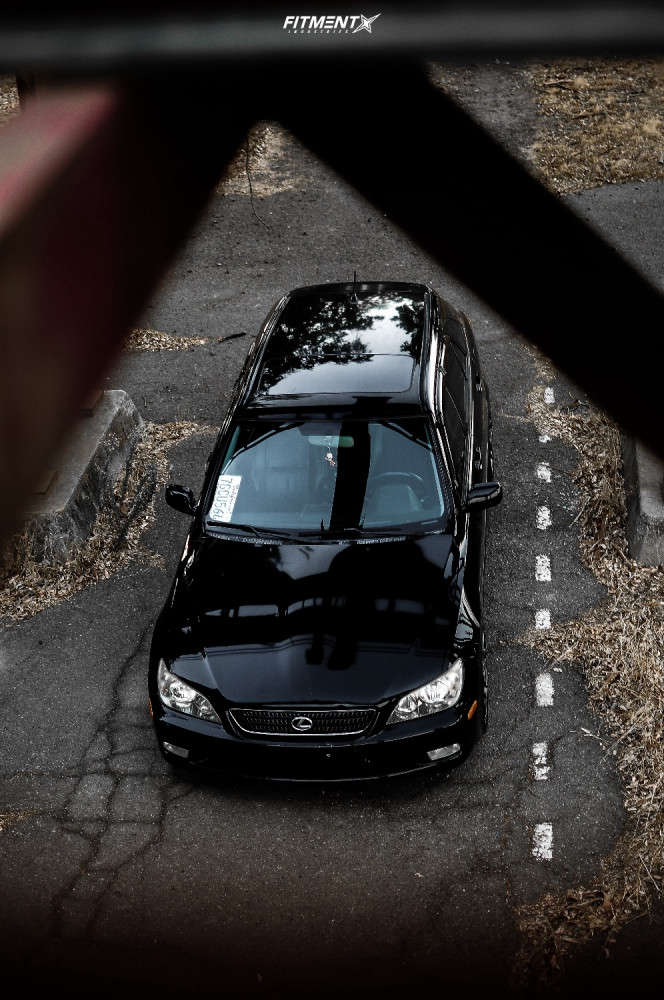 2002 Lexus IS300 Sportcross with 18x9 F1R F18 and Delinte 255x30 on ...