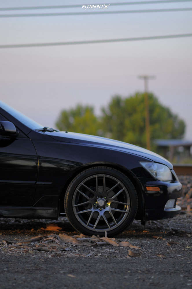 2002 Lexus IS300 Sportcross with 18x9 F1R F18 and Delinte 255x30 on ...