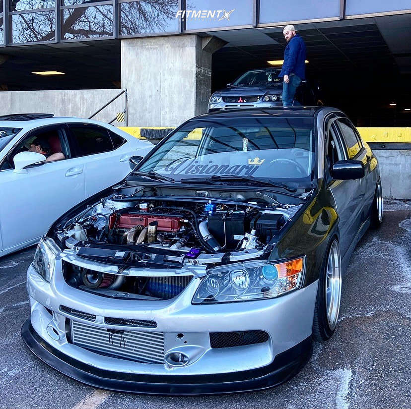 2006 Mitsubishi Lancer Evolution MR with 18x10.5 Varrstoen Es6 and ...