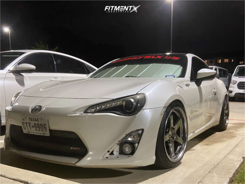 2014 Scion FR-S Base with 18x9.5 Varrstoen Es9 and Firestone 255x35 on ...