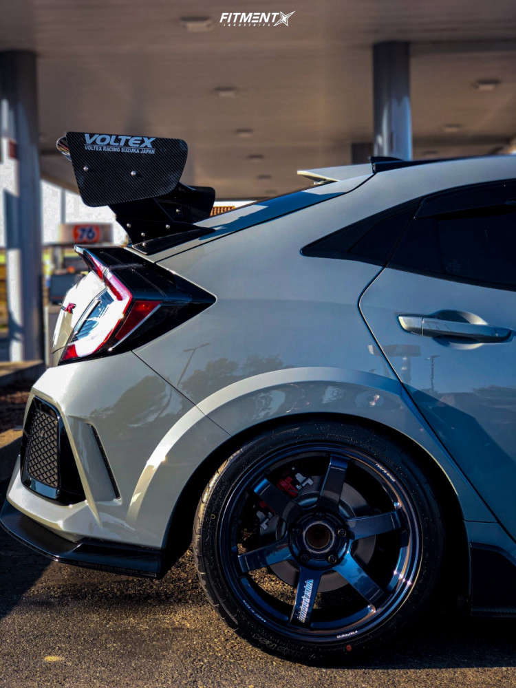 2019 Honda Civic Type R with 18x10 Volk Te37 Saga and Hankook 265x35 on ...