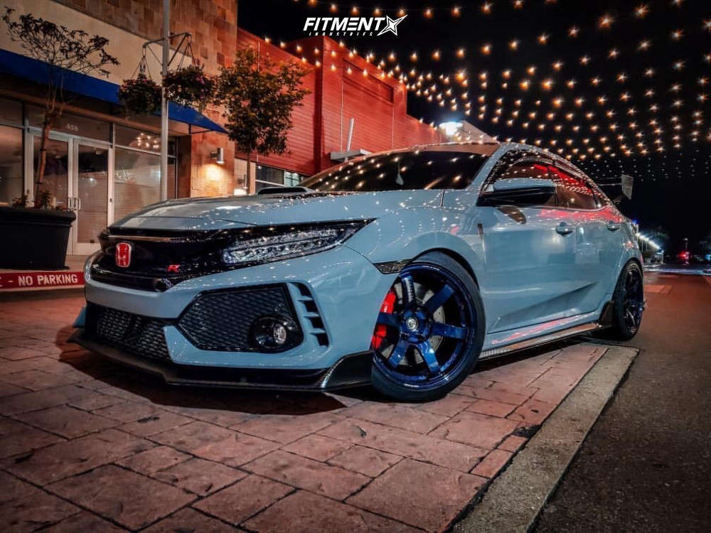 2019 Honda Civic Type R with 18x10 Volk Te37 Saga and Hankook 265x35 on ...