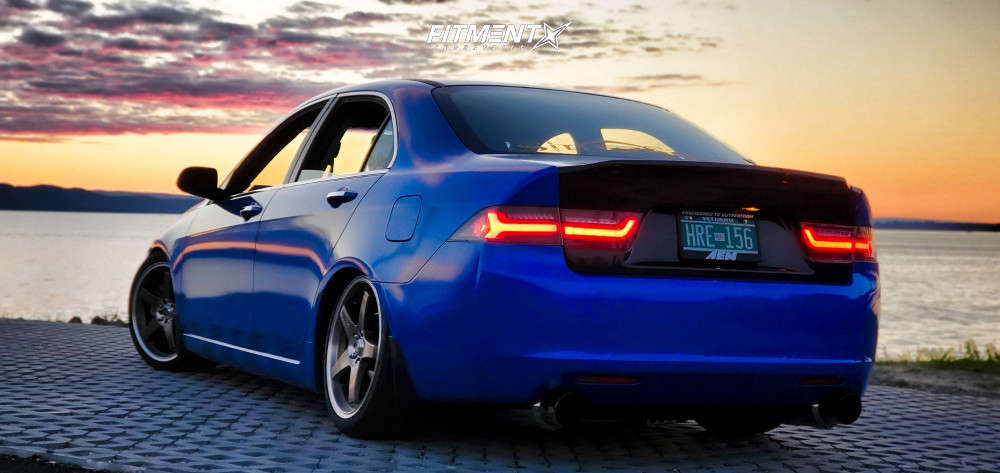 2004 Acura TSX Base with 18x8.5 Enkei Ev5 and Federal 215x40 on ...