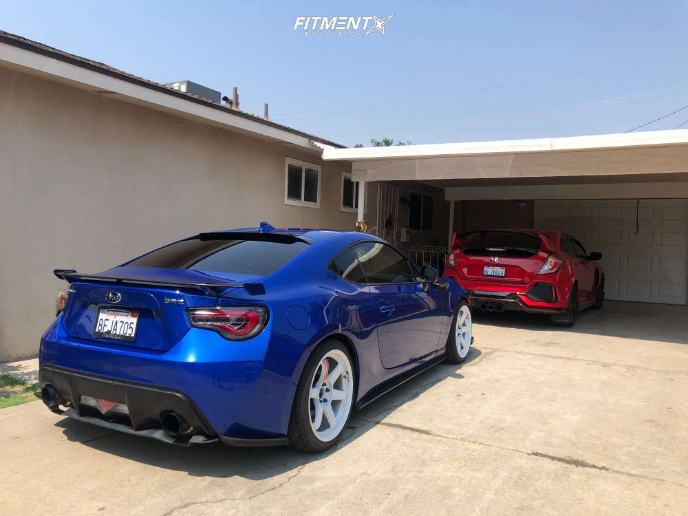 2017 Subaru BRZ Limited with 18x9.5 Rays Engineering Te37 and Firestone ...