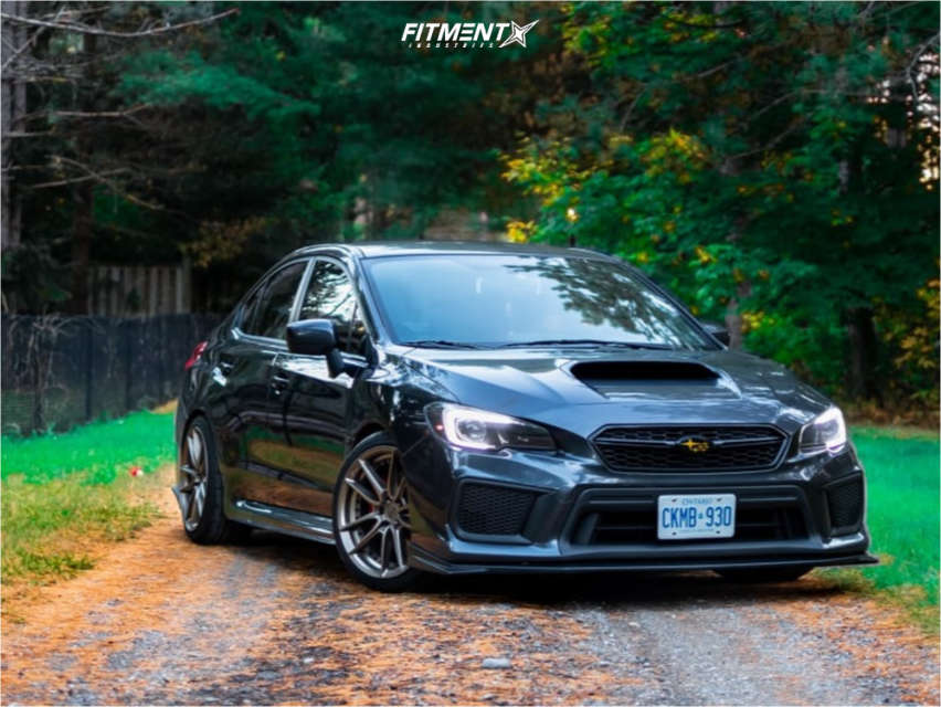 2018 Subaru WRX Base with 18x9.5 Niche Dfs and Firestone 255x35 on ...