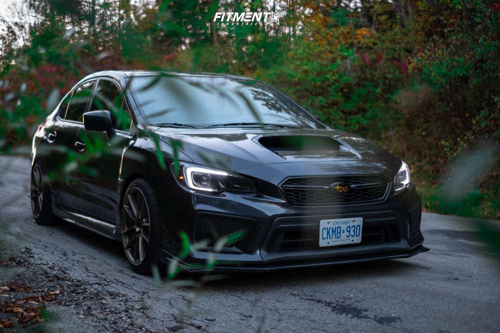 2018 Subaru WRX Base with 18x9.5 Niche Dfs and Firestone 255x35 on ...