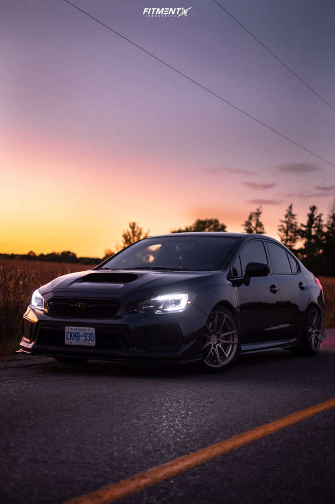 2018 Subaru WRX Base with 18x9.5 Niche Dfs and Firestone 255x35 on ...