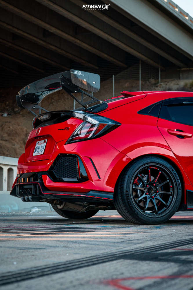 2019 Honda Civic Type R with 18x9.5 Volk Ce28n and Michelin 265x35 on ...