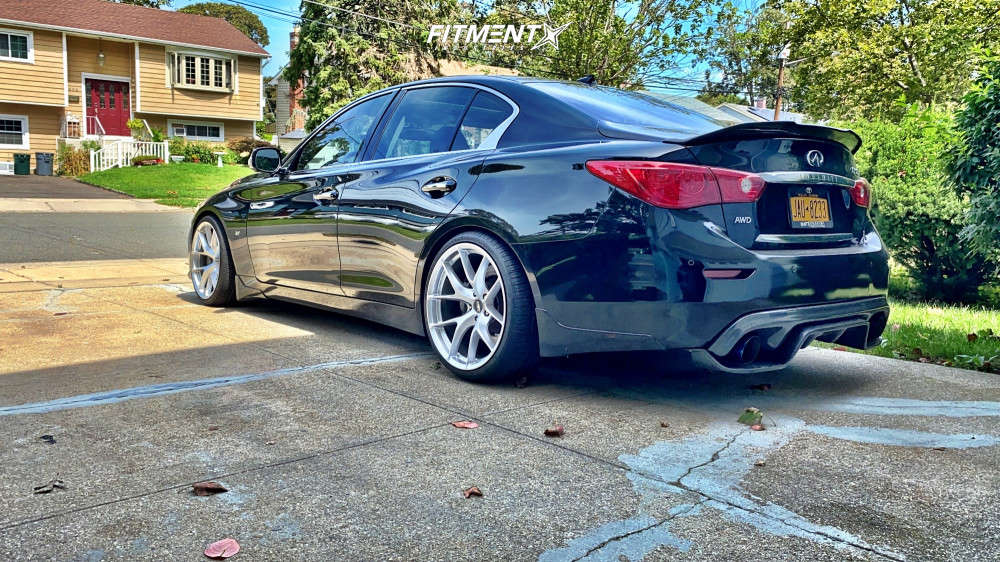 2014 INFINITI Q50 Sport with 19x10.5 ESR Rf2 and Crosswind 265x30 on ...