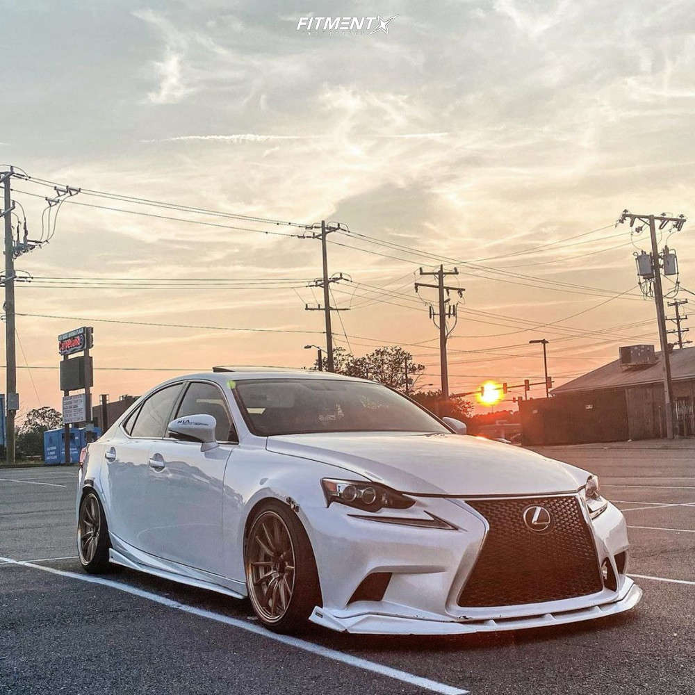 2015 Lexus IS250 Base with 18x9.5 Cosmis Racing R1 and Westlake 225x40 ...