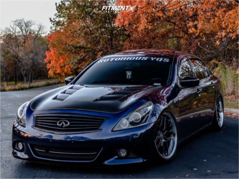 2010 INFINITI G37 X with 19x9.5 ESR Cs15 and Achilles 245x35 on Air ...