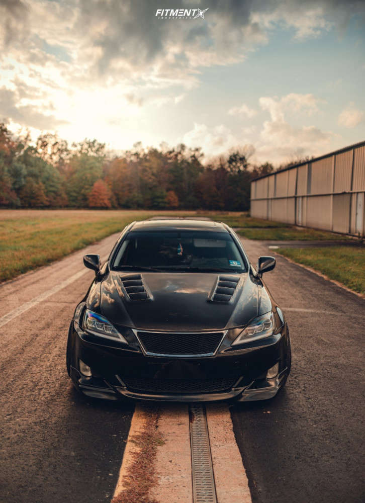 2007 Lexus IS250 Base with 18x10.5 Kansei Tandem and Continental 225x40 ...