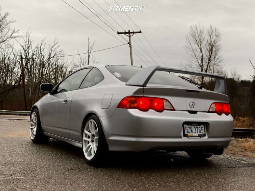 White Acura Rsx Black Rims