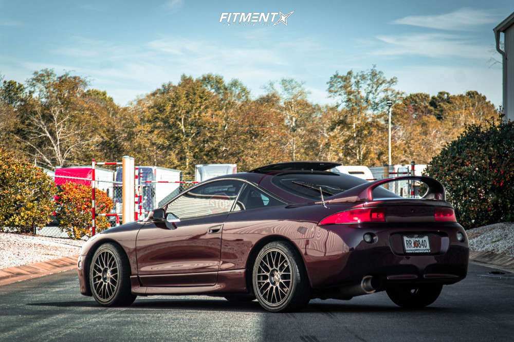 1997 Mitsubishi Eclipse GSX with 18x9 Enkei Bortex and Nitto 225x40 on ...