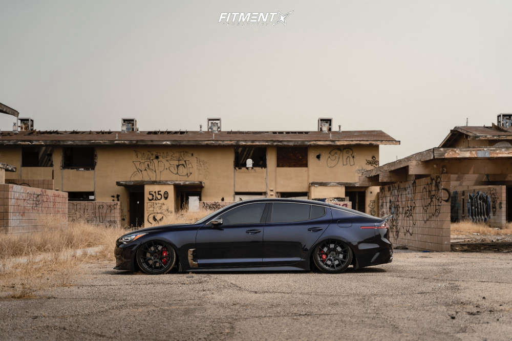 2020 Kia Stinger GT with 19x9 Blaque Diamond Bd-f18 and Falken 245x35 ...