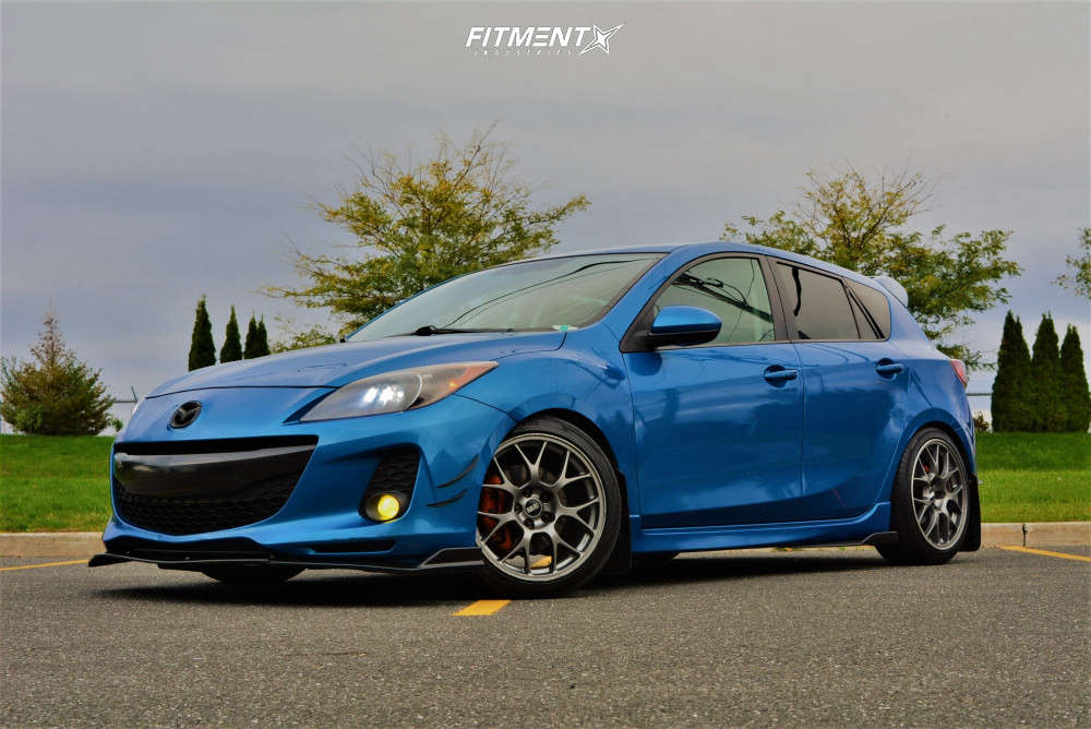 2013 Mazda 3 GS-SKY with 18x8.5 BBS Evo X MR and Minerva 235x45 on ...