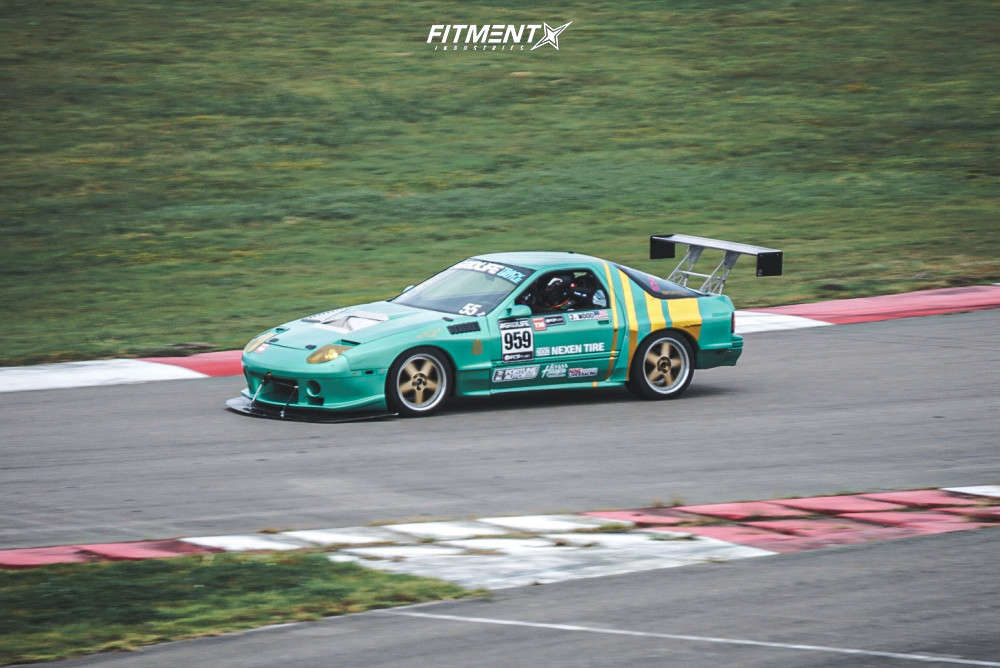 1987 Mazda RX-7 Base with 17x8.5 Rays Engineering MS01 and Nexen 225x45 ...