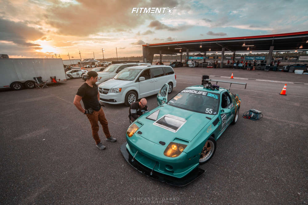 1987 Mazda RX-7 Base with 17x8.5 Rays Engineering MS01 and Nexen 225x45 ...